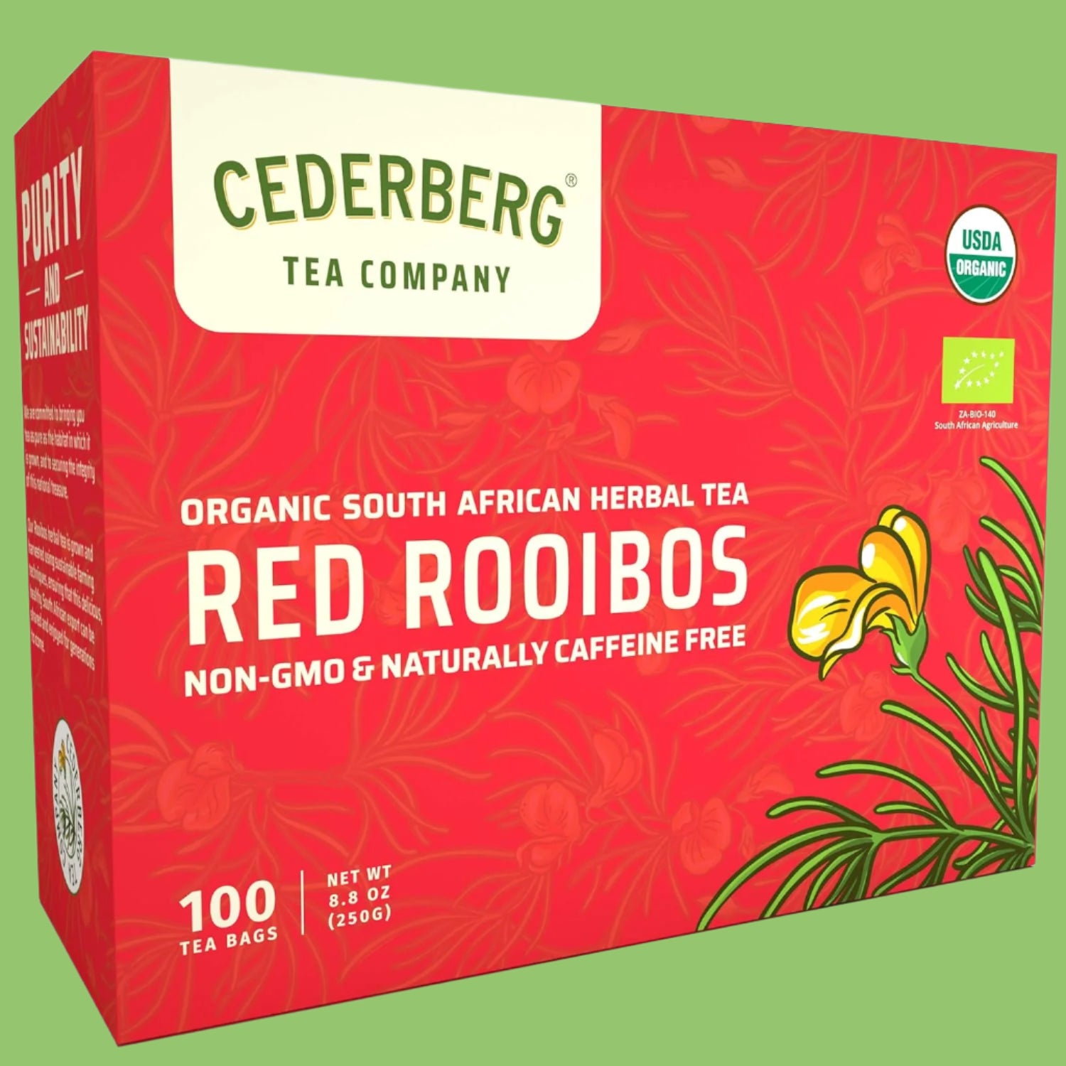 Cederberg Organic Red Rooibos Tea | USDA Organic & Sustainably Sourced ...